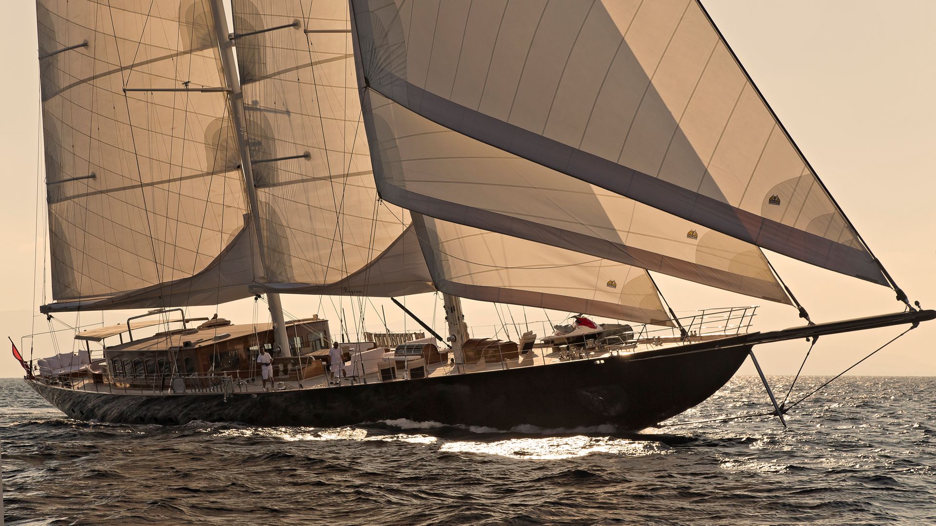 The 56 metre motor sailing yacht Regina has been sold by Engel ...